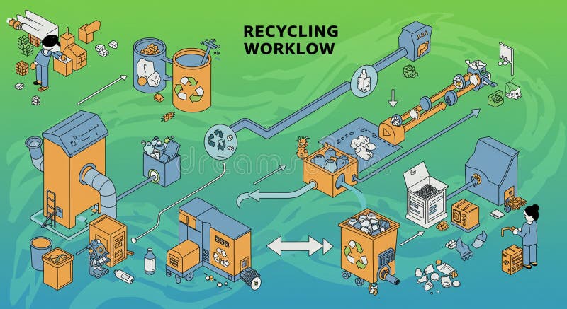 Compacting Recycling Stock Illustrations – 78 Compacting Recycling ...