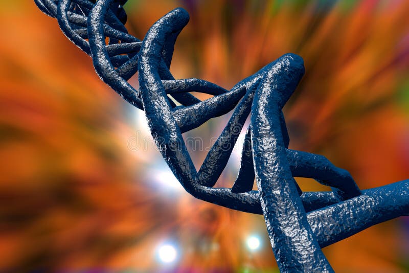 Illustration Der DNA-Strangs-3D Stock Abbildung - Illustration von ...