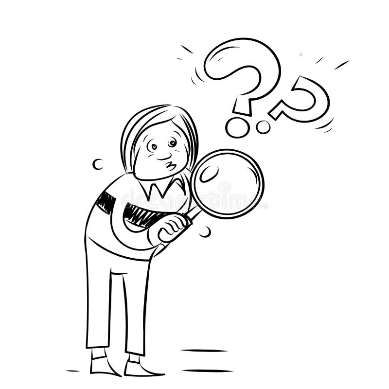 Illustration Der Lupe Der Hand Vektor Abbildung - Illustration von ...