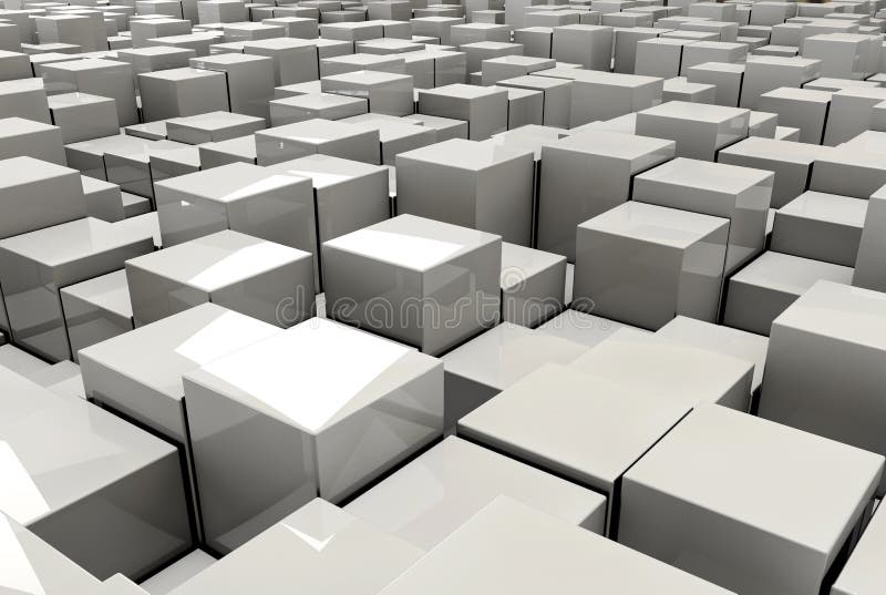 Illustration Des Cubes Sur Le Backround Illustration Stock ...