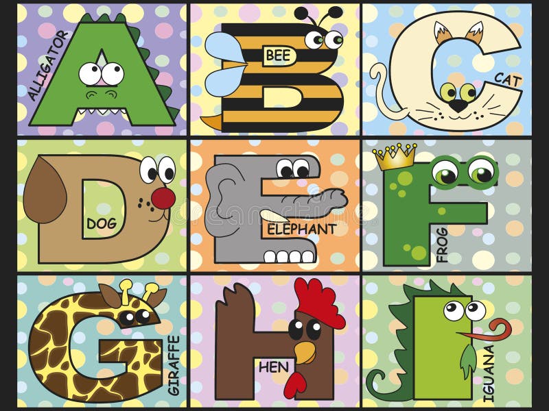 Tieralphabet stock abbildung. Illustration von alphabet - 30015916