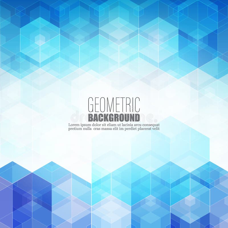 Illustration Design Brochure Template Abstract Background Hexagon Shape ...