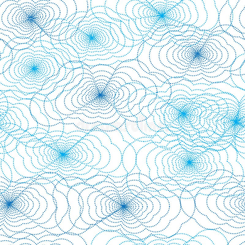 Cloud Dot Blue Seamless Pattern Stock Vector - Illustration of ...