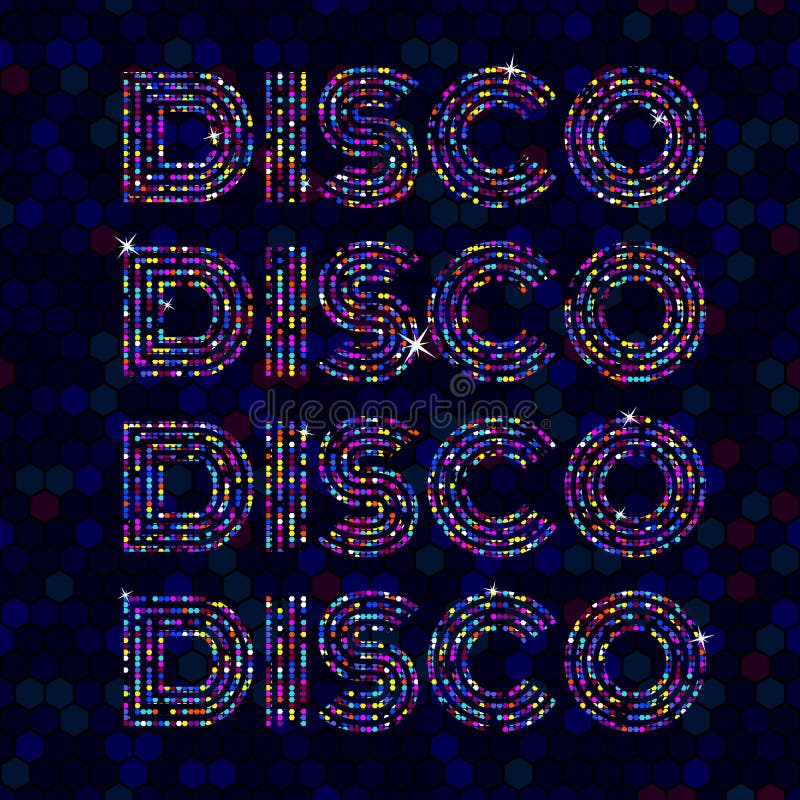 Illustration Design Disco Retro Vector. Abstract Background Stock ...