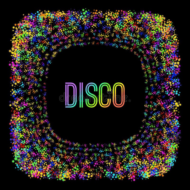 Illustration Design Disco Retro Vector. Abstract Light Stock Vector ...