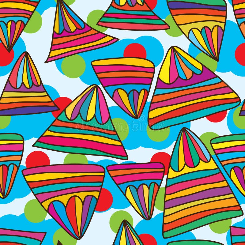 Mountain Also Move Seamless Pattern Stock Vector - Illustration of ...