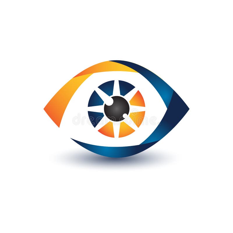 Illustration Design Eye Symbol Stock Vector - Illustration of lens ...