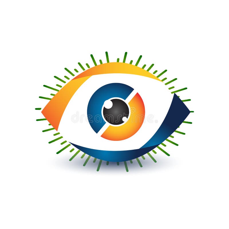 Illustration Design Eye Symbol Stock Vector - Illustration of isolated ...