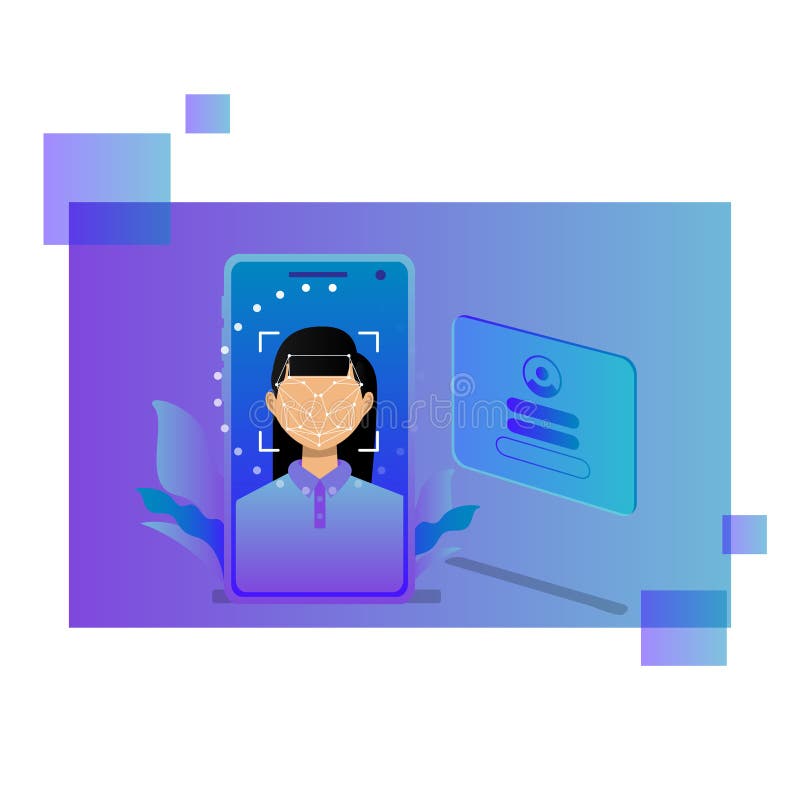 Face Id Login Stock Illustrations – 689 Face Id Login Stock ...