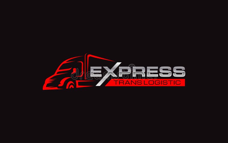 Express Logistic Transportation Concept Logo Design Template Stock ...
