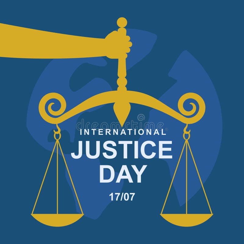 Illustration Design for International Justice Day Stock Vector ...
