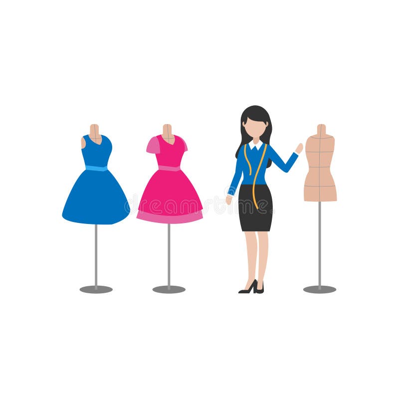 Fashion Designer Illustration Stock Vector Illustration Of