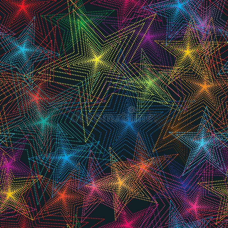 Night Sky Seamless Background Stock Illustration - Illustration of ...