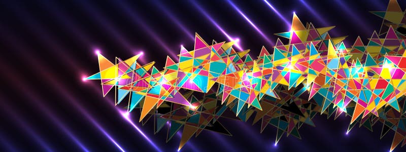 Star down style banner RGB stock vector. Illustration of graphic ...