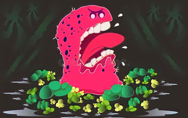 Illustration Design of a Swamp Monster Stock Illustration ...