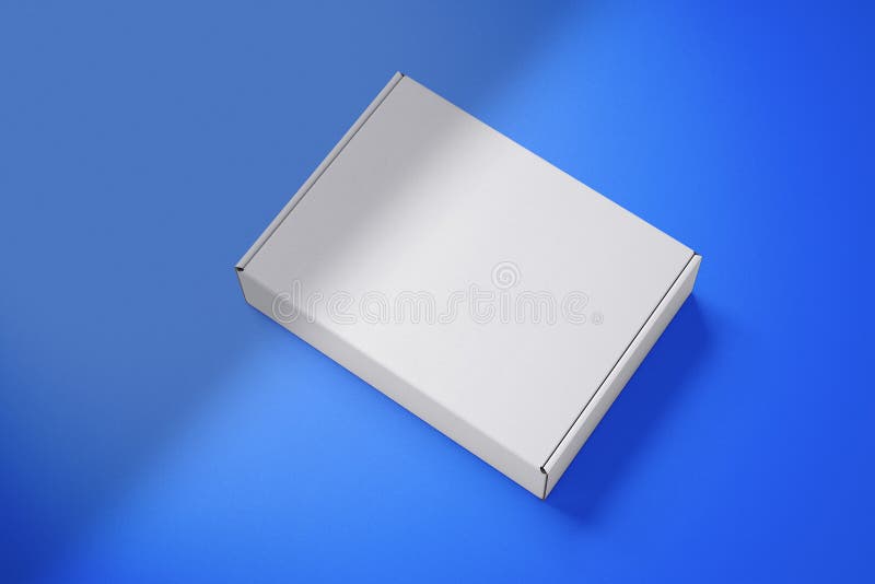 Illustration Design of White Box in a Blue Background Stock Photo ...