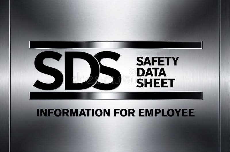 Design Illustration for Word Text SDS of Safety Data Sheet. Information ...