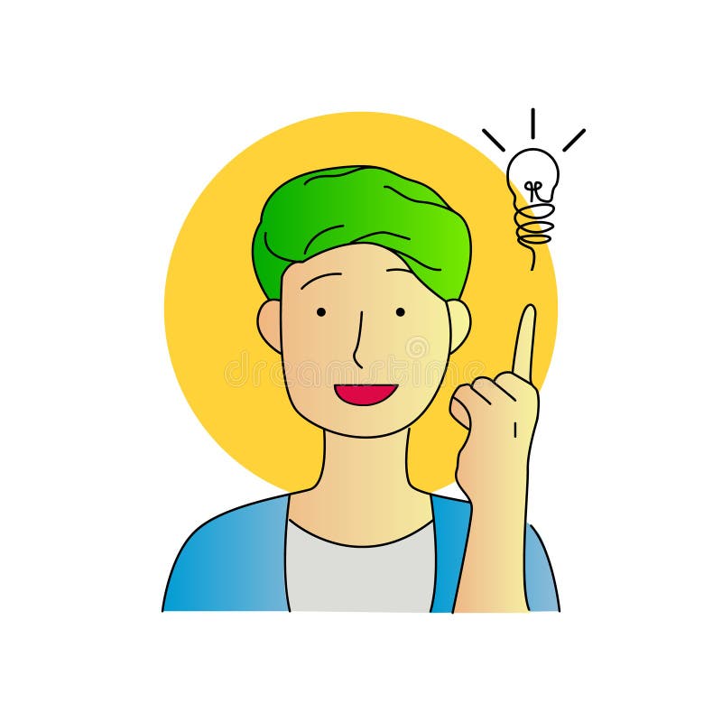 Person Finds Solution Stock Illustrations – 130 Person Finds Solution ...