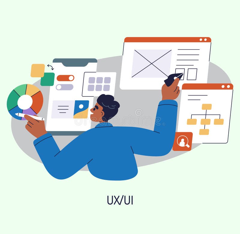 Ui ux design stock vector. Illustration of design, brand - 367371655