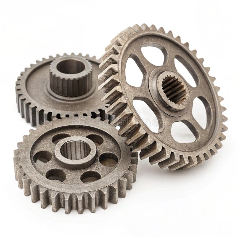Designing Gears Illustration Isolated on White Background Stock ...