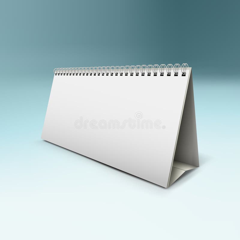 Illustration of Desk Calendar Mock-up Stock Vector - Illustration of ...
