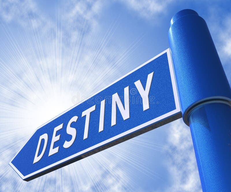 Illustration Destiny Sign Meaning Progress and-Prophezeiungs-3d Stock ...