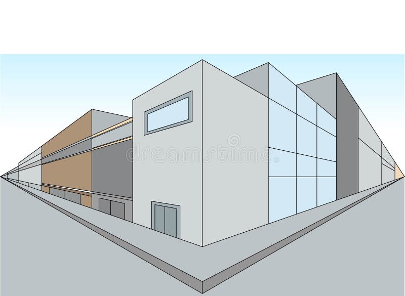 Perspective De Rue Paysage Urbain Vieil Aaley De Ville Illustration ...