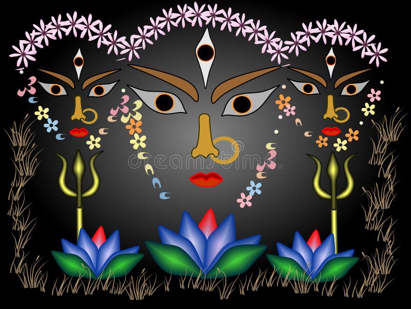 That is the Nice Art Work of Devi Kali Which is the Symbol of Strength ...