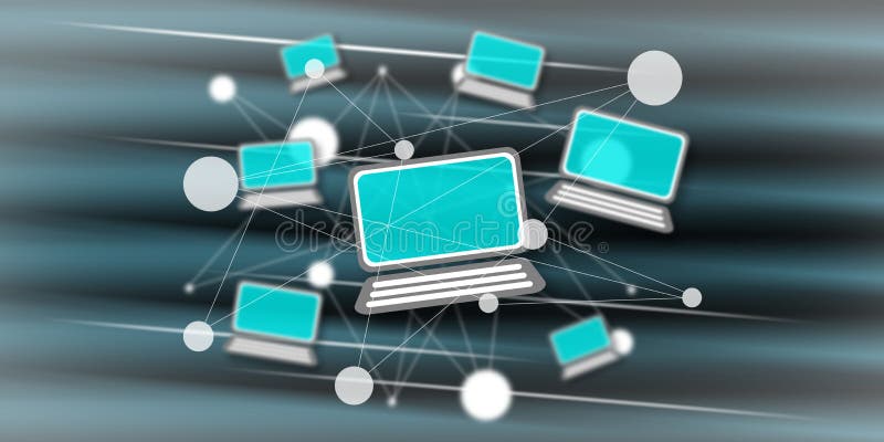 Concept of Devices Connection Stock Illustration - Illustration of ...