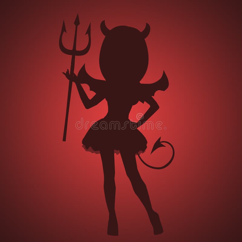 Girl Devil Shadow Stock Illustrations – 302 Girl Devil Shadow Stock ...
