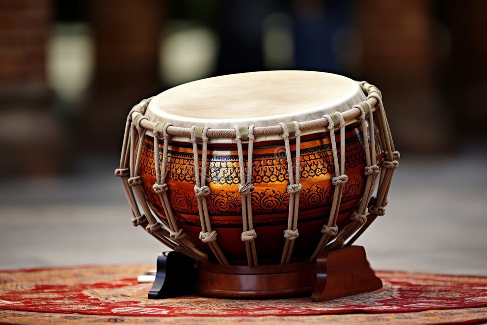 Illustration of Dhol Instrument, Generative Ai Stock Illustration ...