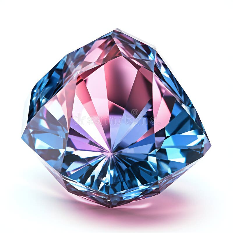 Diamond on a White Background Stock Illustration - Illustration of ...