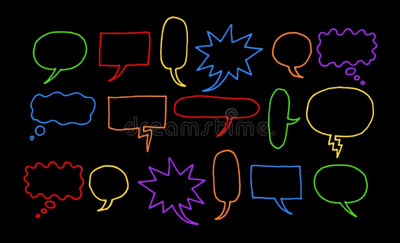 Illustration of Different Comic Balloons Stock Illustration ...