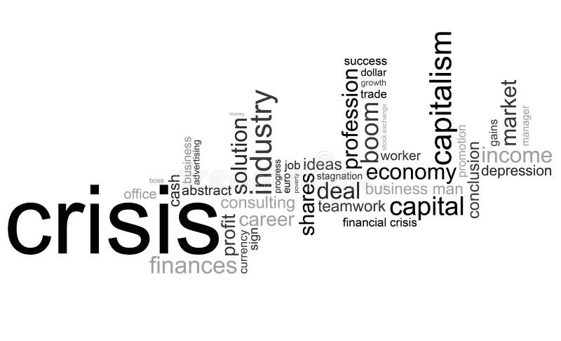 Illustration with Different Economic Terms Stock Illustration ...