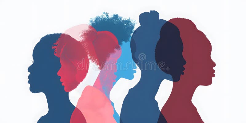 Illustration of Different People S Silhouettes,showing Diversity, Unity ... Illustration of Different People S Silhouettes,showing Diversity, Unity ...