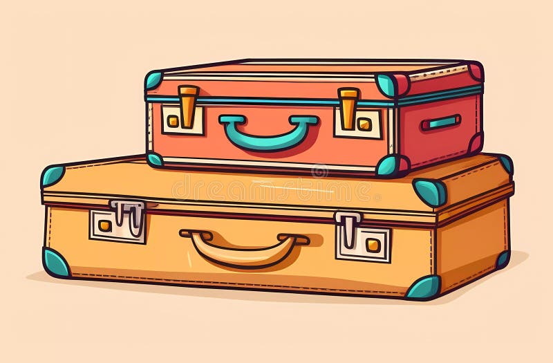 Illustration of Different Types of Luggage. Generative AI Stock ... Illustration of Different Types of Luggage. Generative AI Stock ...