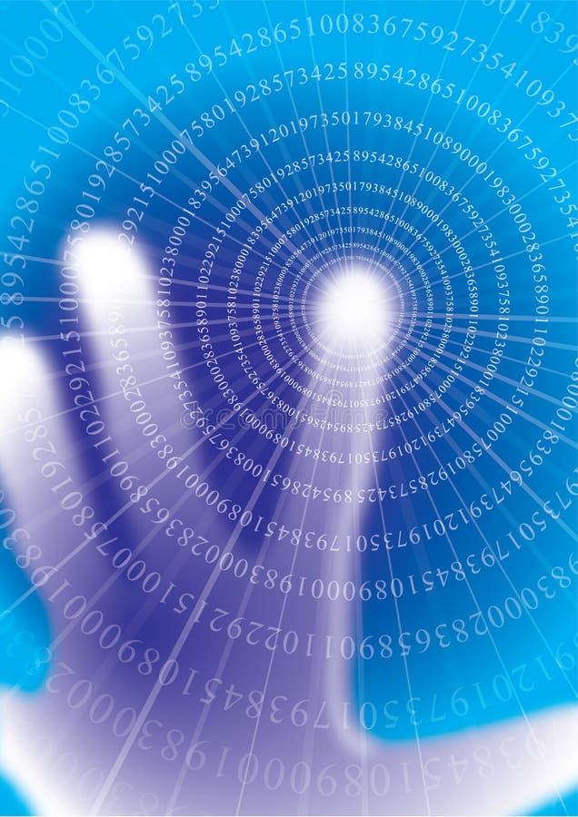 Illustration of Digit in Blue Background Stock Illustration ...