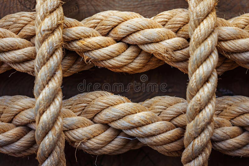Illustration of Closeup of Beige Rope Texture, Seamless Pattern for ...