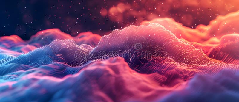 Illustration of Digital Cloud Network Concept: Emphasizing ...