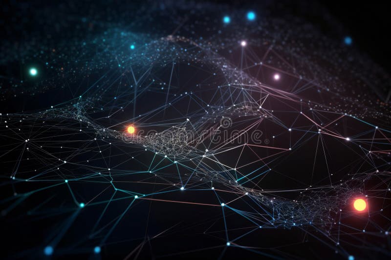 Digital Connection Dots and Lines Technology, Abstract, Planetarium ...