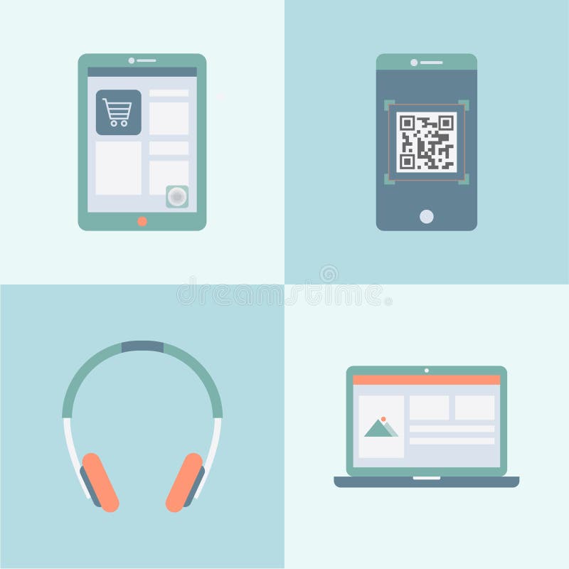 Illustration of Digital Devices Connection Stock Illustration ...