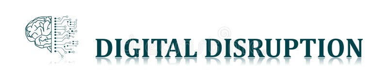 Concept of Digital Disruption Stock Illustration - Illustration of ...