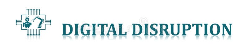 Concept of Digital Disruption Stock Illustration - Illustration of ...