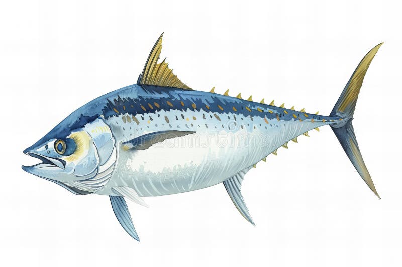 Digital Image of Beautiful Blue Marlin, Full Body Side View, Clipart ...