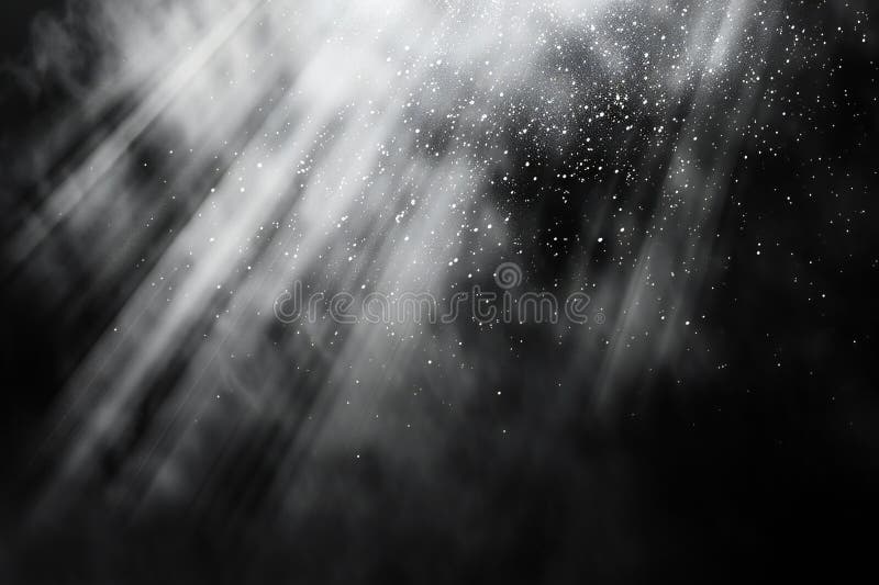 Digital Image of Black and White Photograph of a Blurry Light, High ...