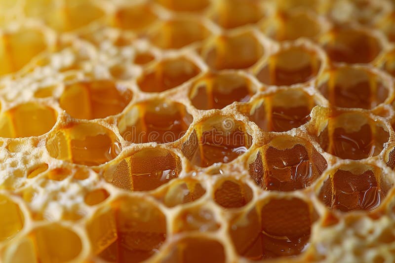 Digital Image of Close-up Shot of the Texture Inside an Empty Honeycomb ...
