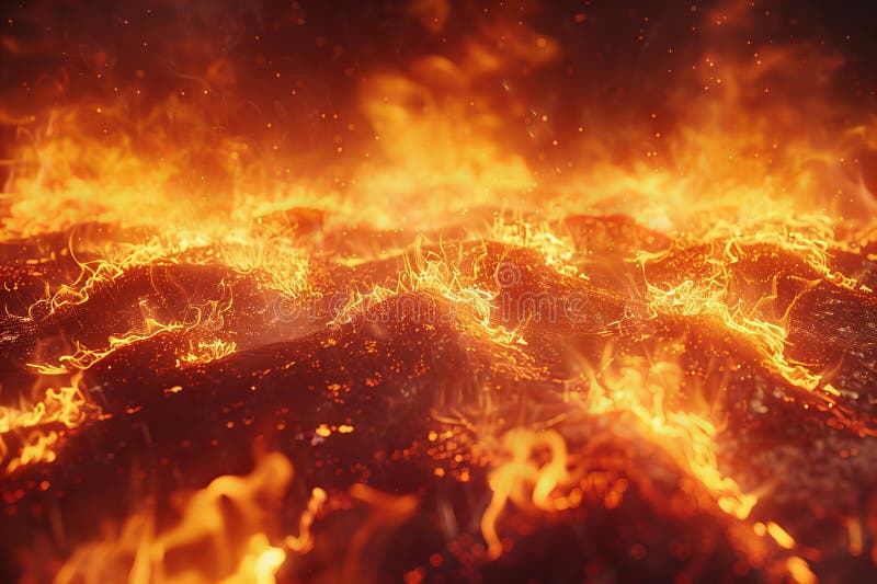 Digital Image of Flame Texture, Flames Pattern, Fire Background ...