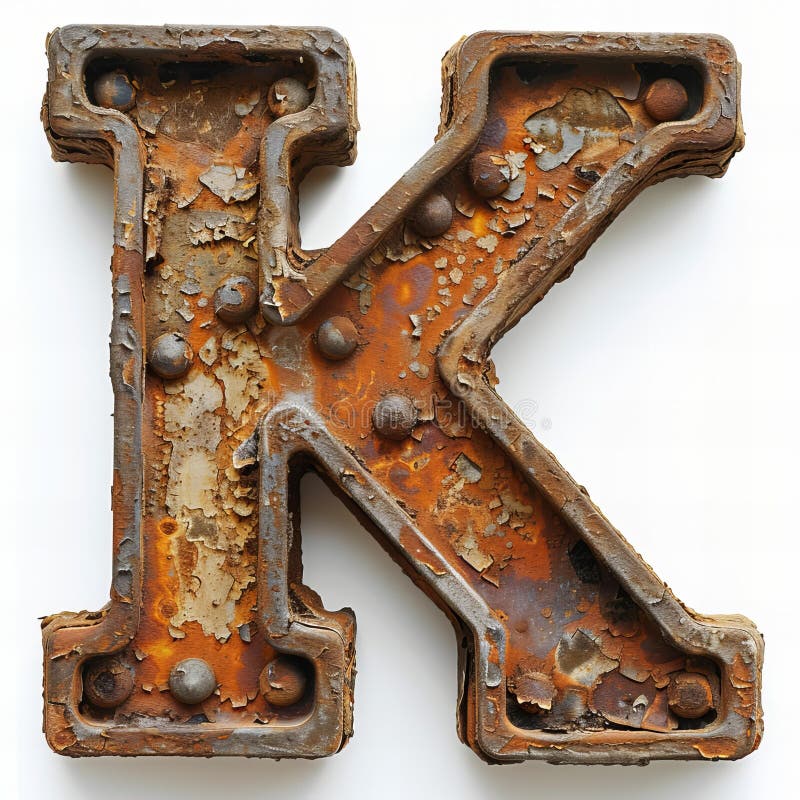 Digital Image of K Symbol , Isolated on White Background , High Quality ...