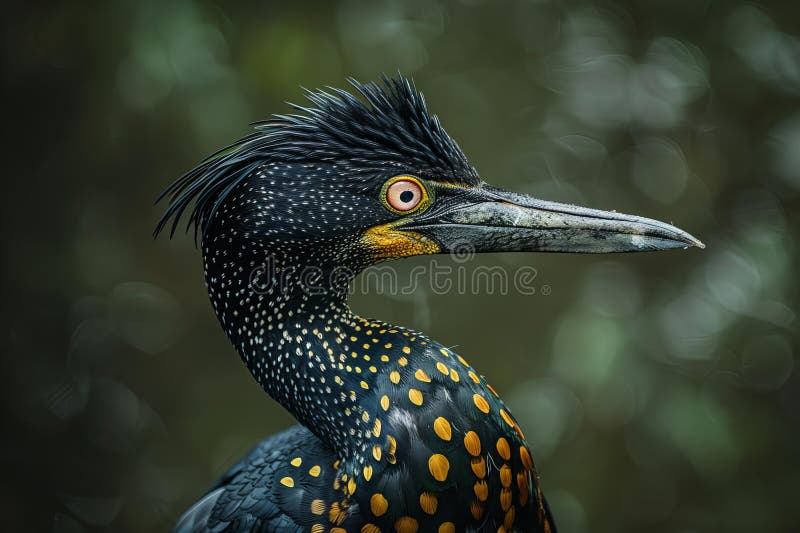 Digital Image of Large Bird Stands with a Green Background Showing ...