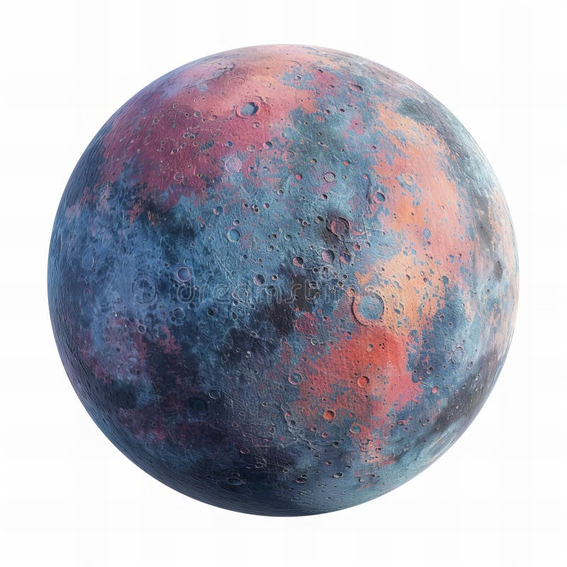 Digital Image of Makemake Planet , Isolated on White Background , High ...